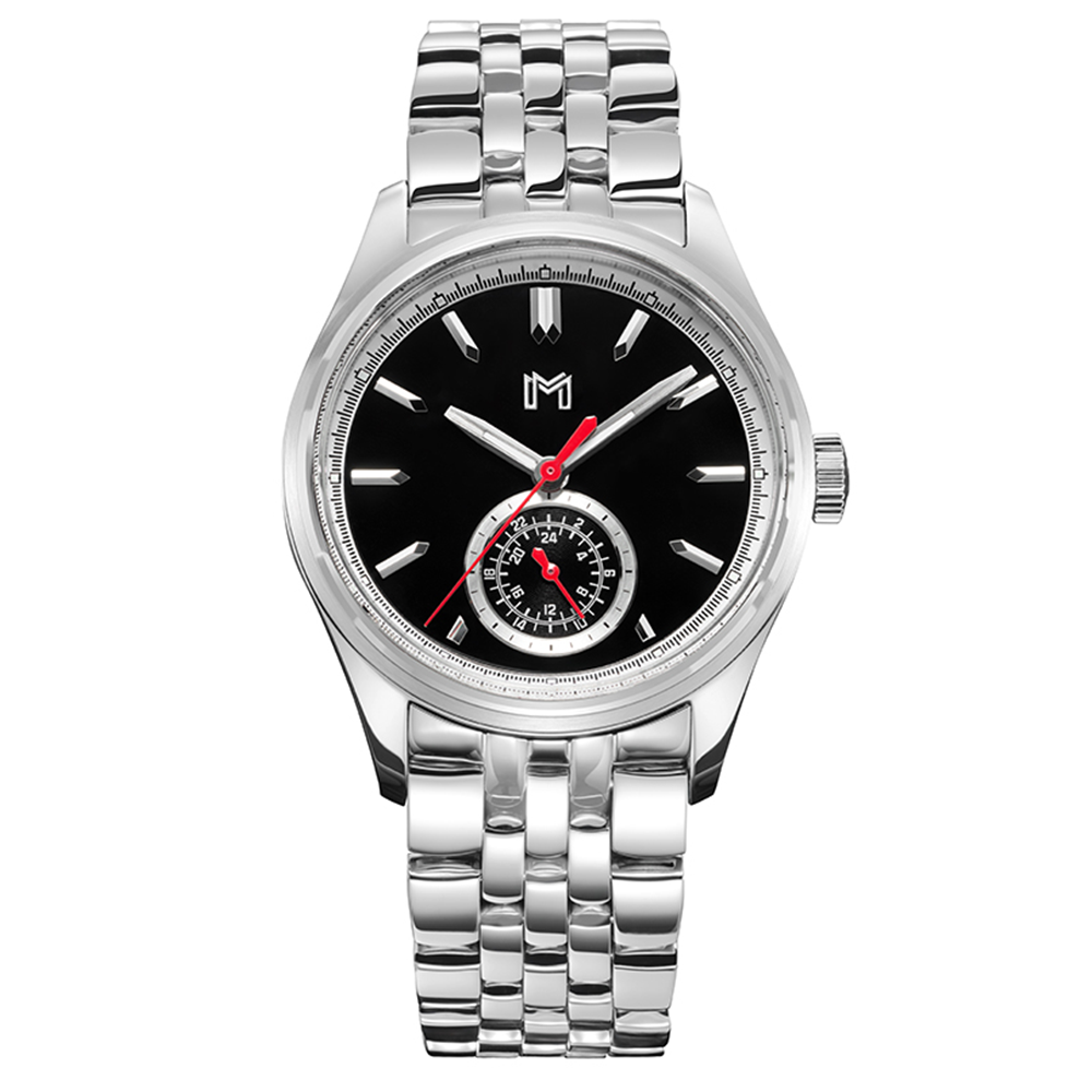 Minimalist - Element - Premium Index Dial Watch for Men - Black - 38mm